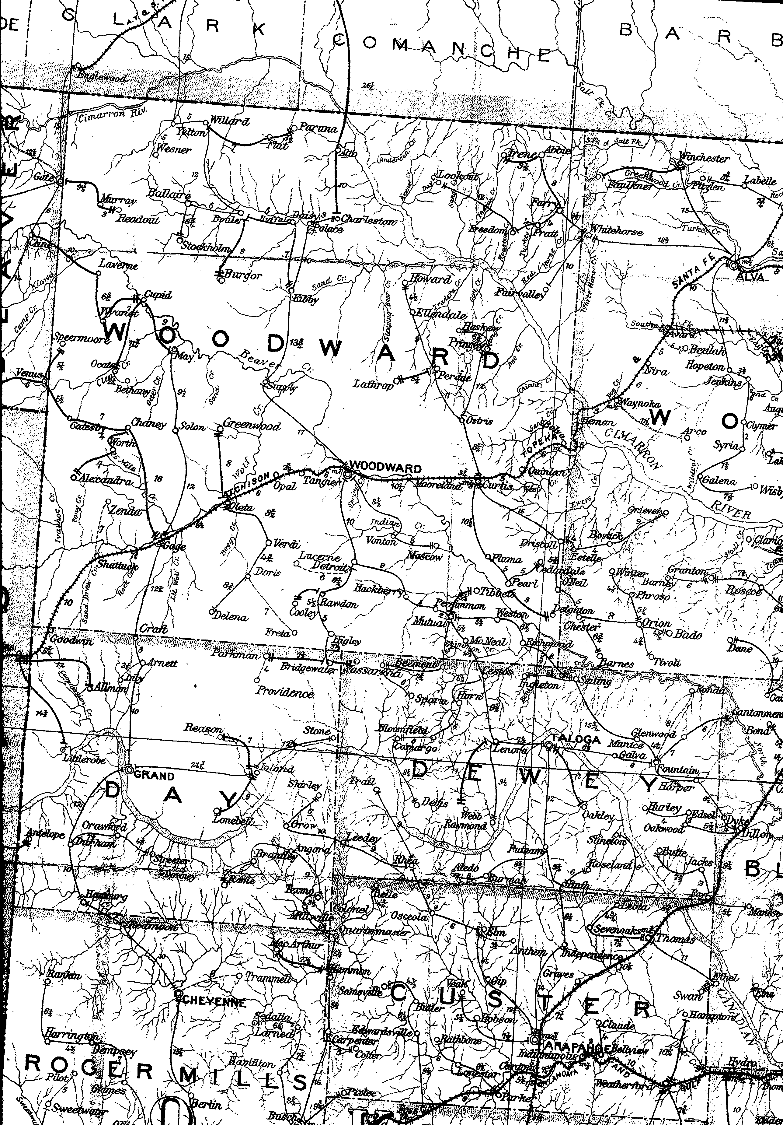 Map of Postal Routes