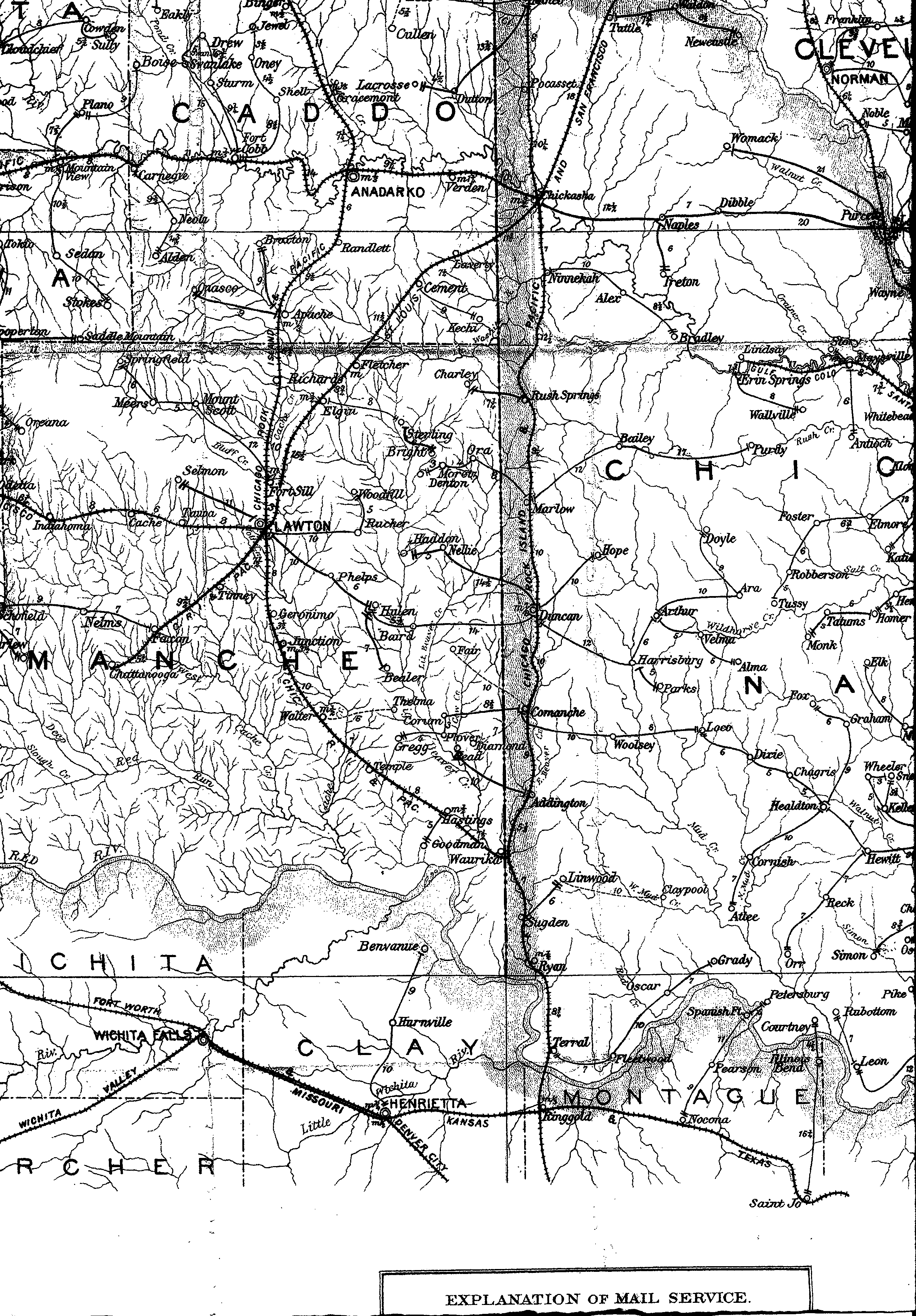 Map of Postal Routes